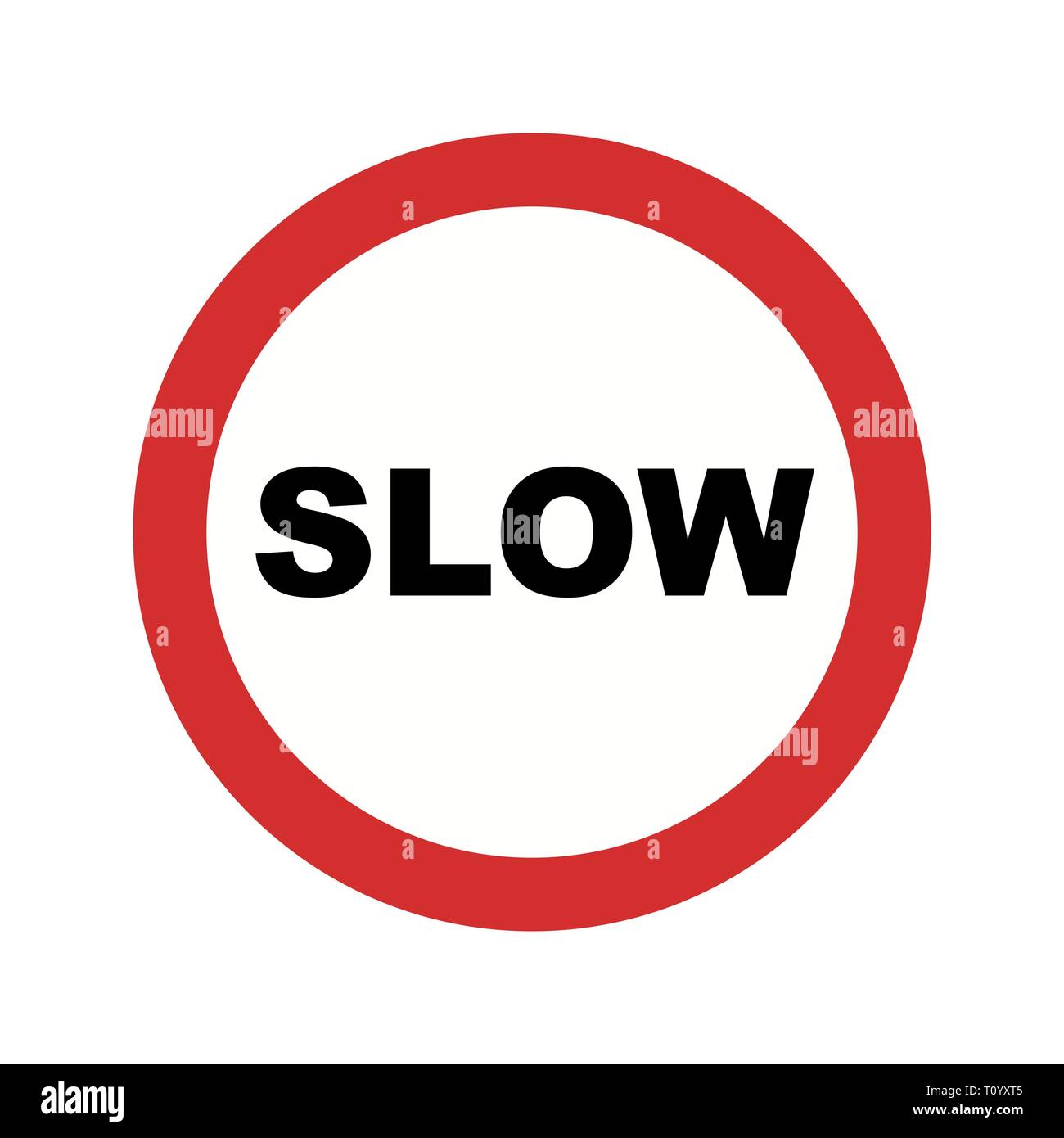 Illustration Slow Icon Stock Photo - Alamy