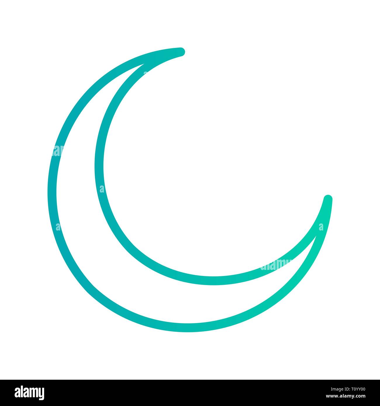 Illustration New Moon Icon Stock Photo - Alamy