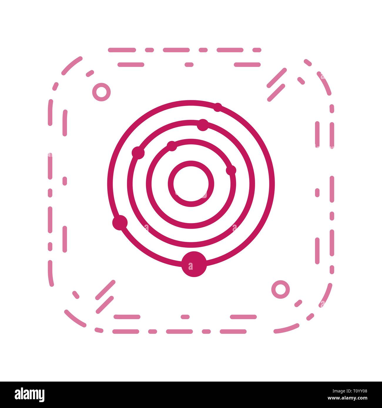 Illustration Solar System Icon Stock Photo - Alamy