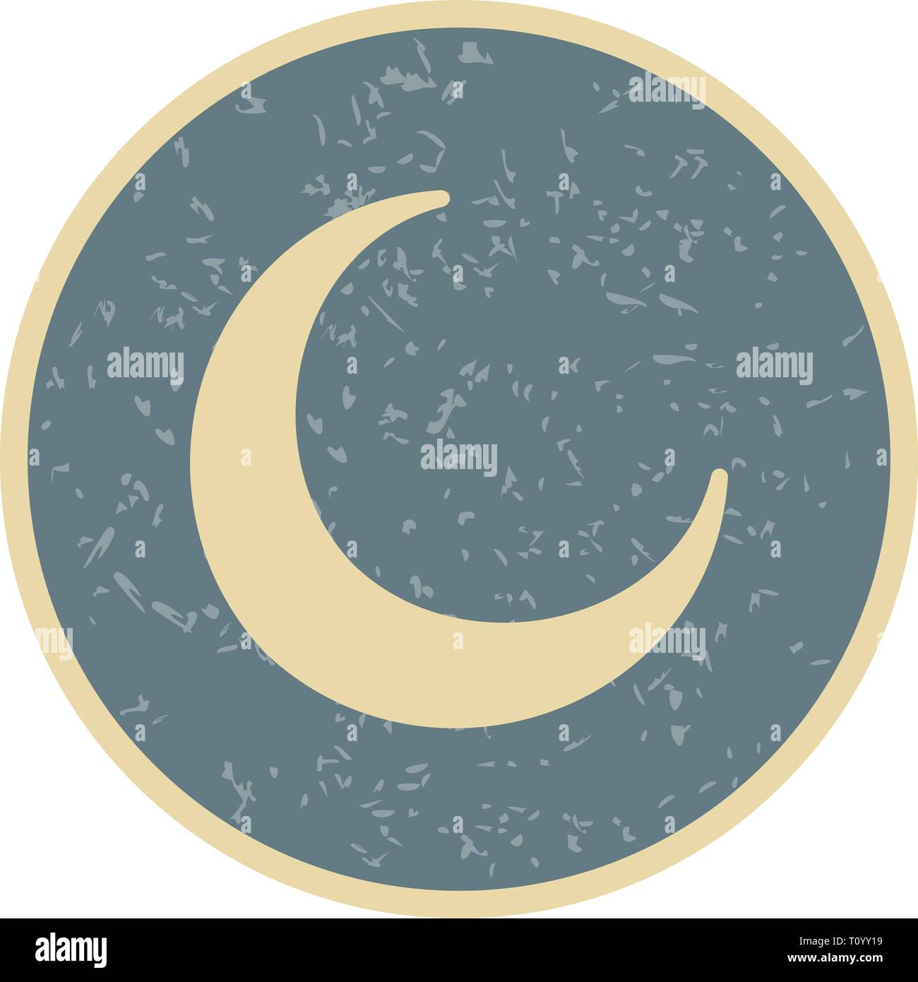 Illustration New Moon Icon Stock Photo - Alamy
