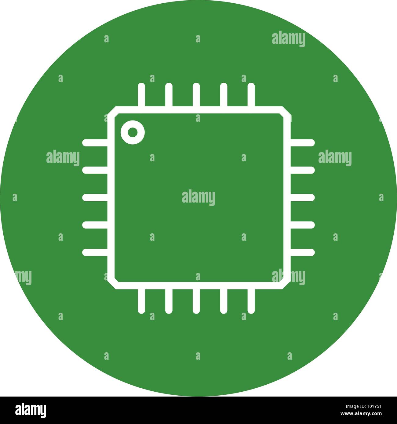 Vector Processor Icon Stock Photo - Alamy