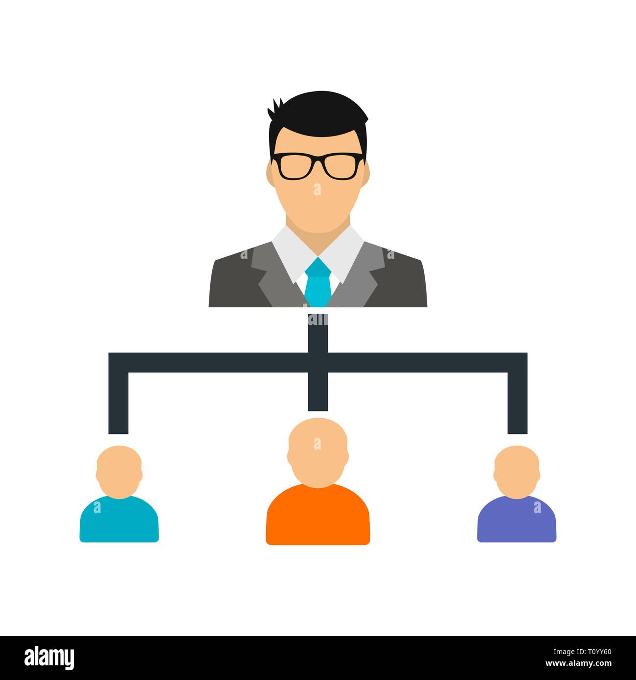 Illustration Organization Icon Stock Photo - Alamy