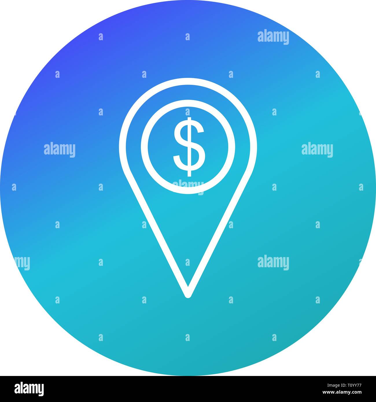 Illustration Business Location Icon Stock Photo - Alamy