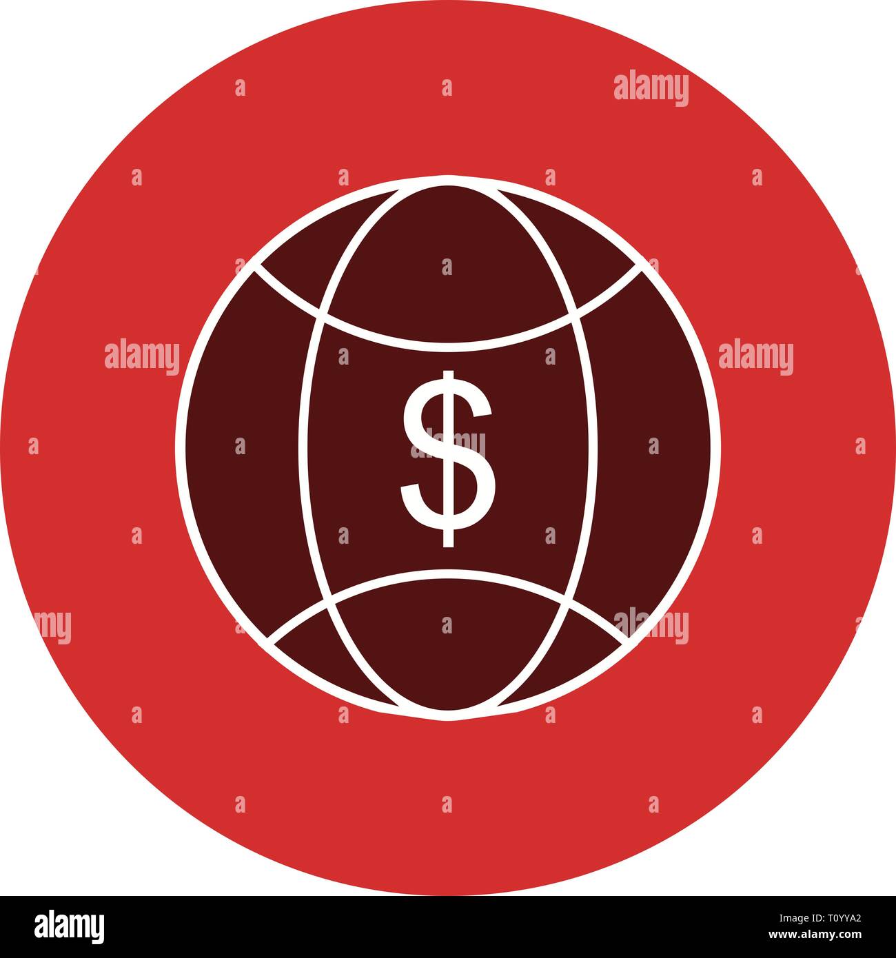 Illustration World Money Icon Stock Photo - Alamy