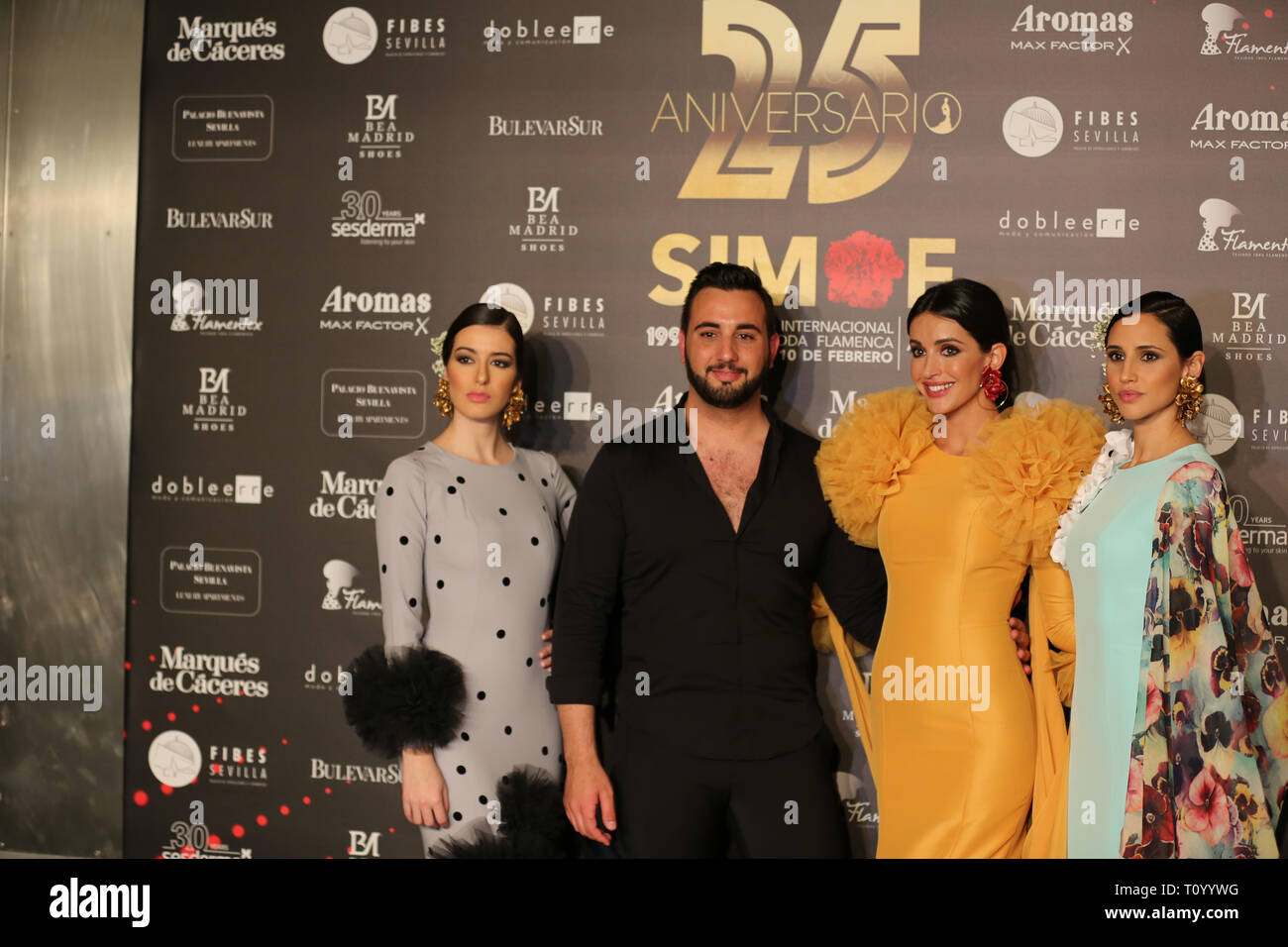 Designer Ernesto Sillero and models backstage Stock Photo - Alamy