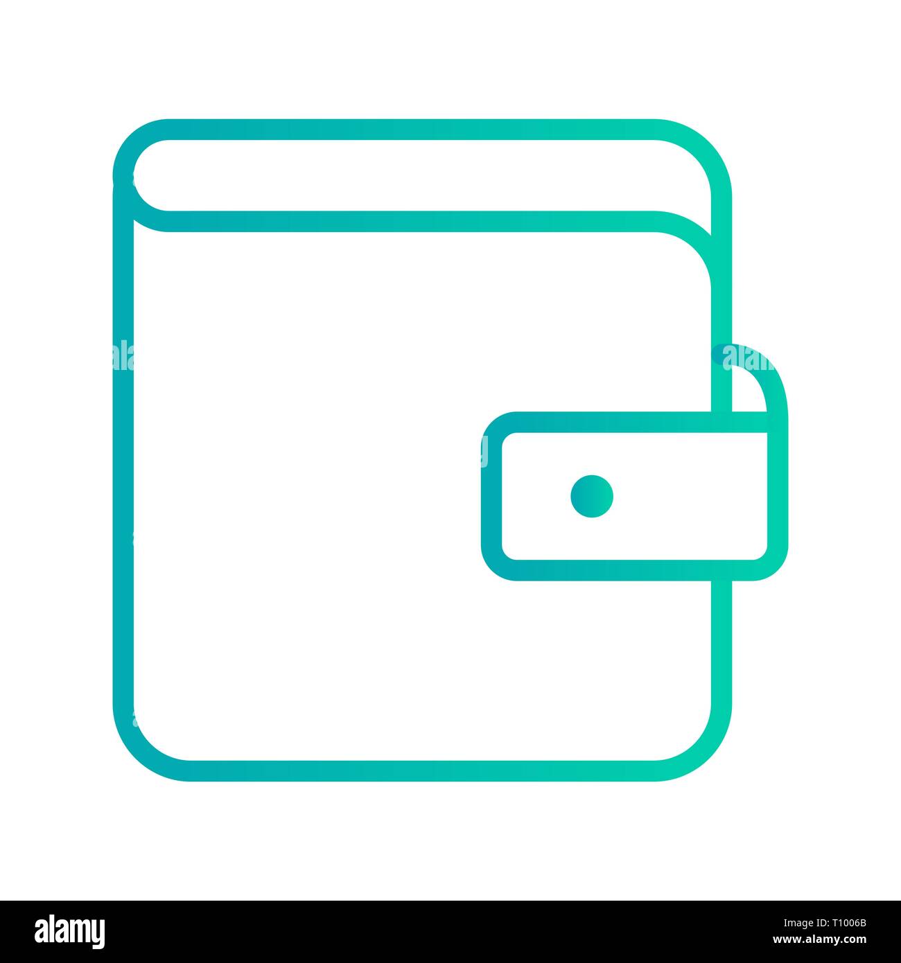 Illustration Wallet Icon Stock Photo - Alamy