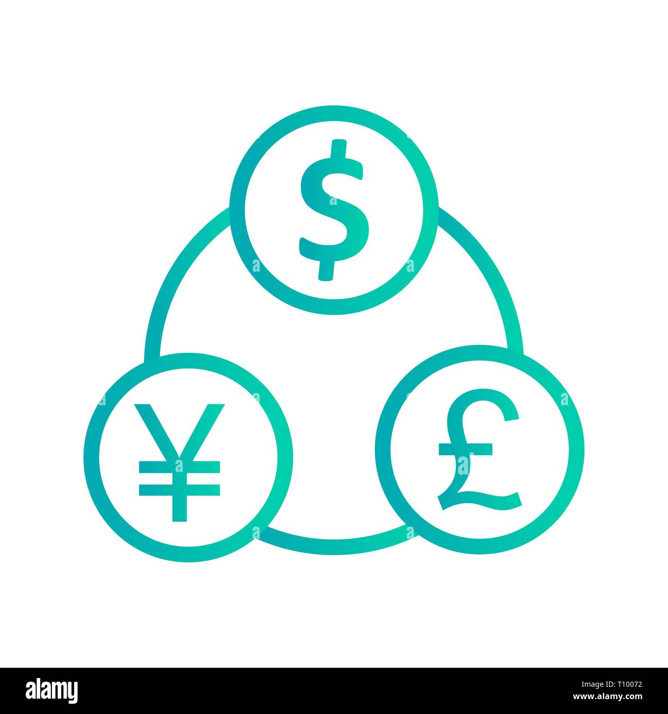 Money flow icon dollar hi-res stock photography and images - Alamy