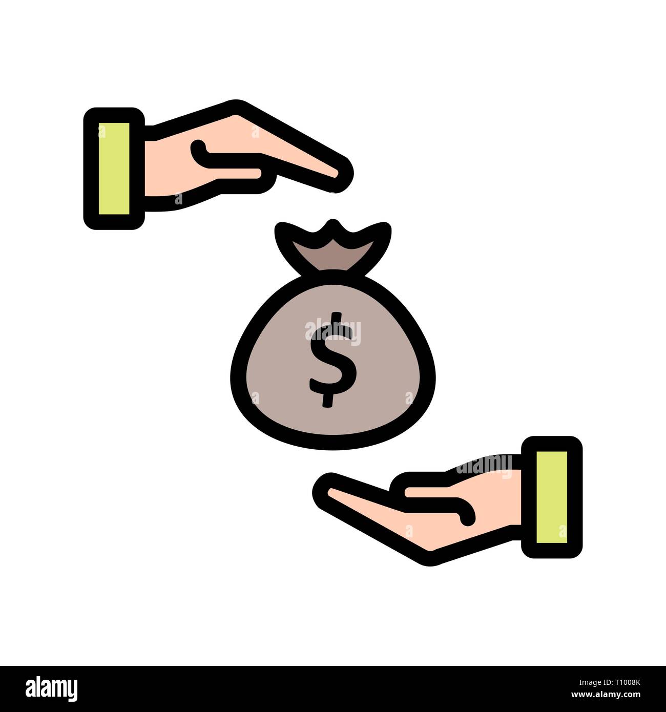 Illustration Bribe Icon Stock Photo - Alamy