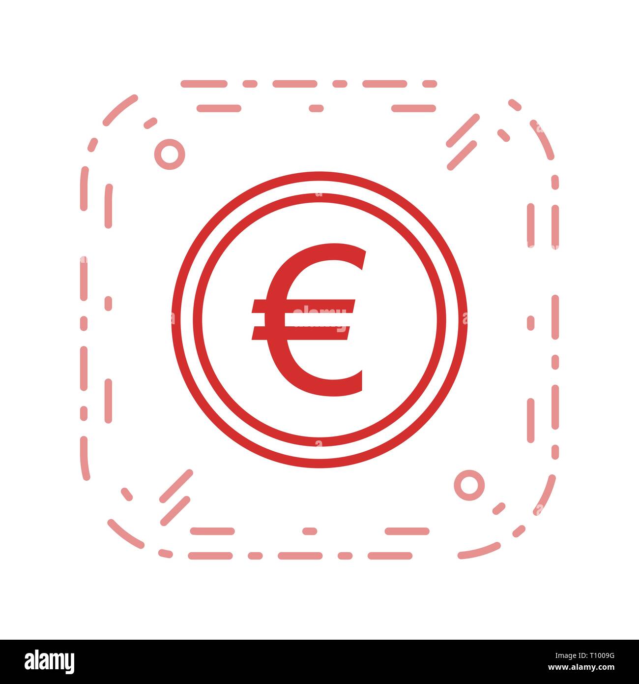 Illustration Euro Icon Stock Photo - Alamy