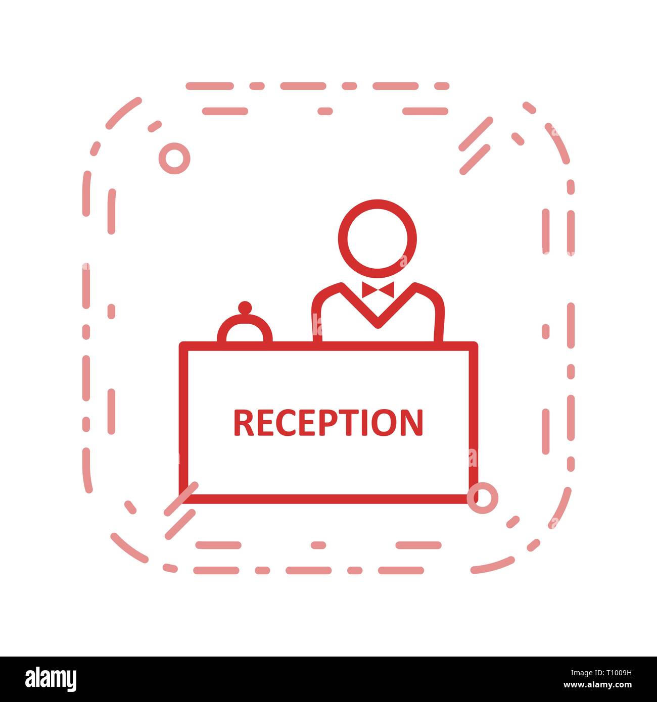 Illustration Reception Icon Stock Photo - Alamy
