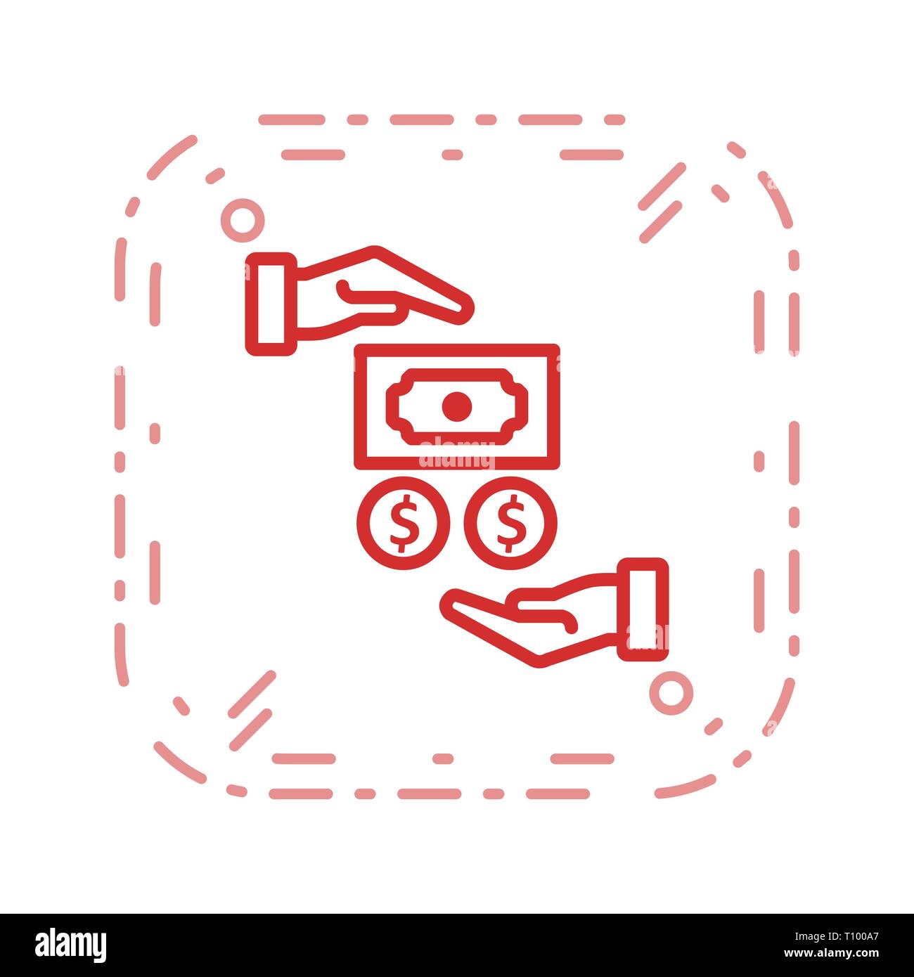 Illustration Salary Icon Stock Photo - Alamy