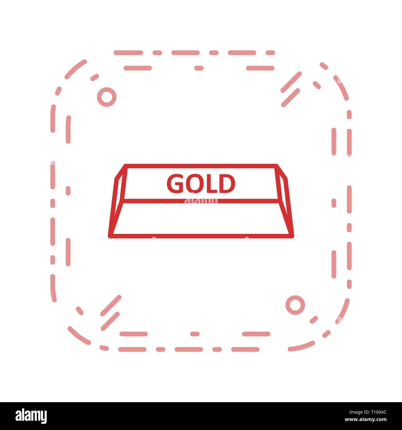 Illustration Gold Icon Stock Photo - Alamy