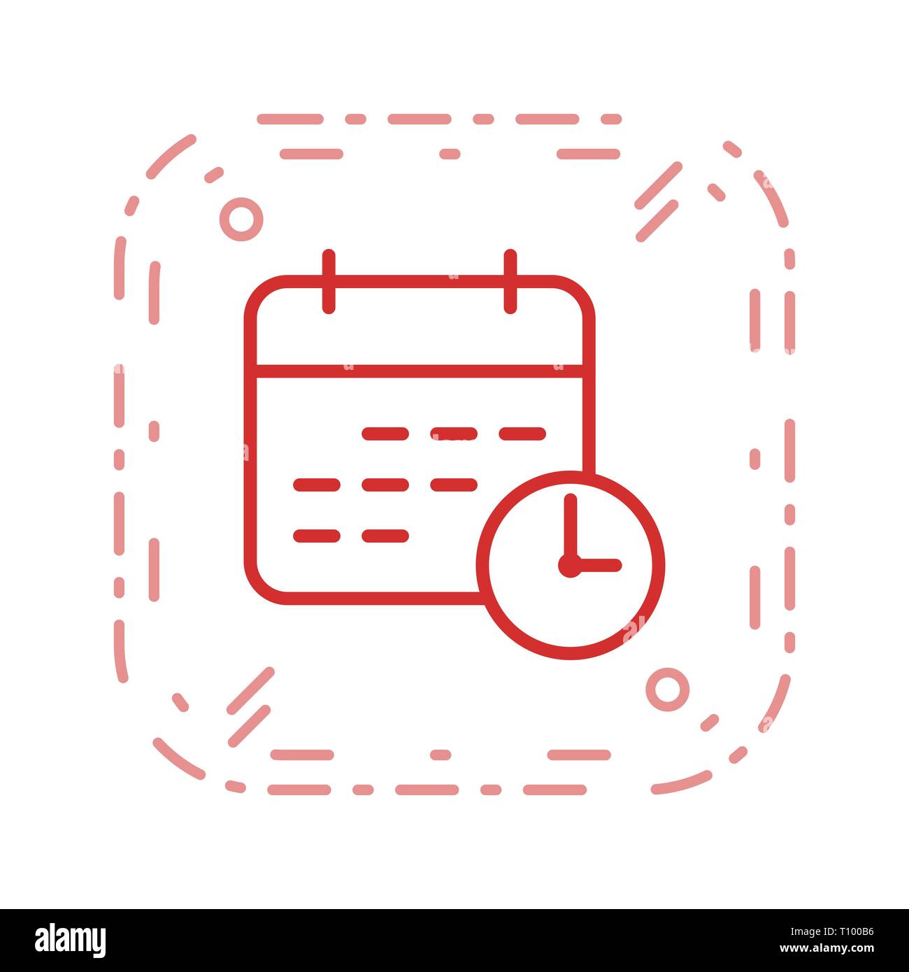 Illustration Business Deadline Icon Stock Photo - Alamy