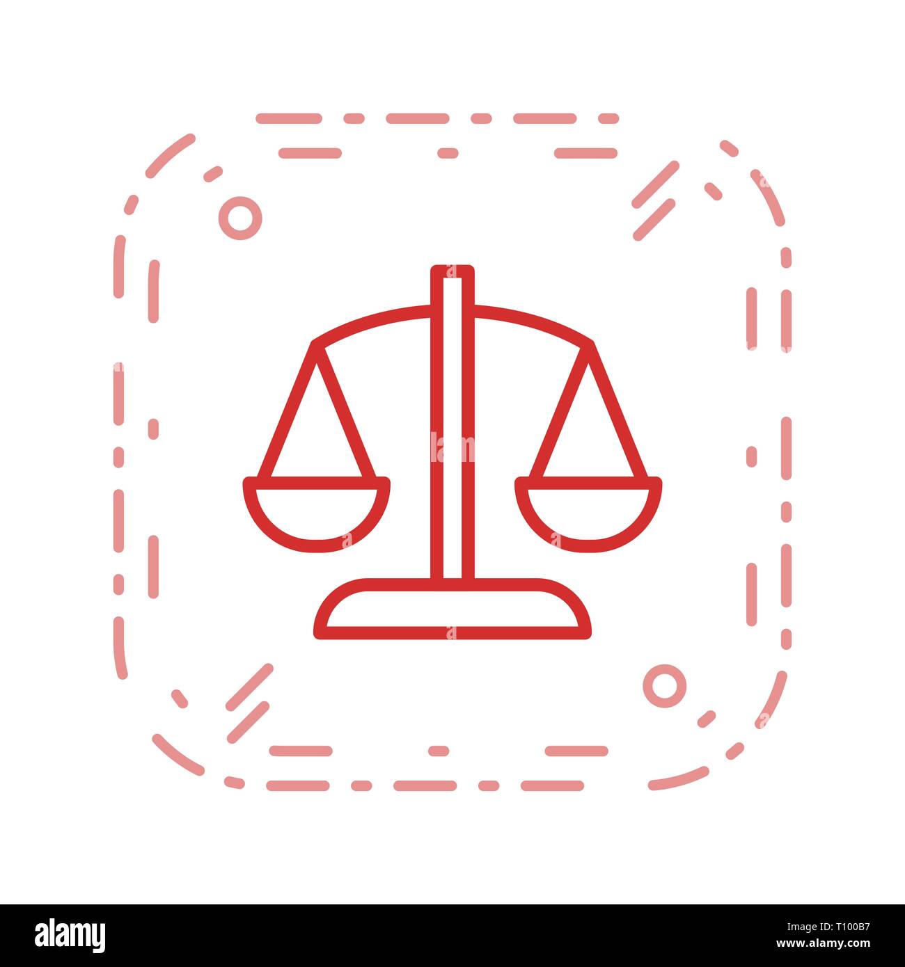 Illustration Balance Icon Stock Photo - Alamy