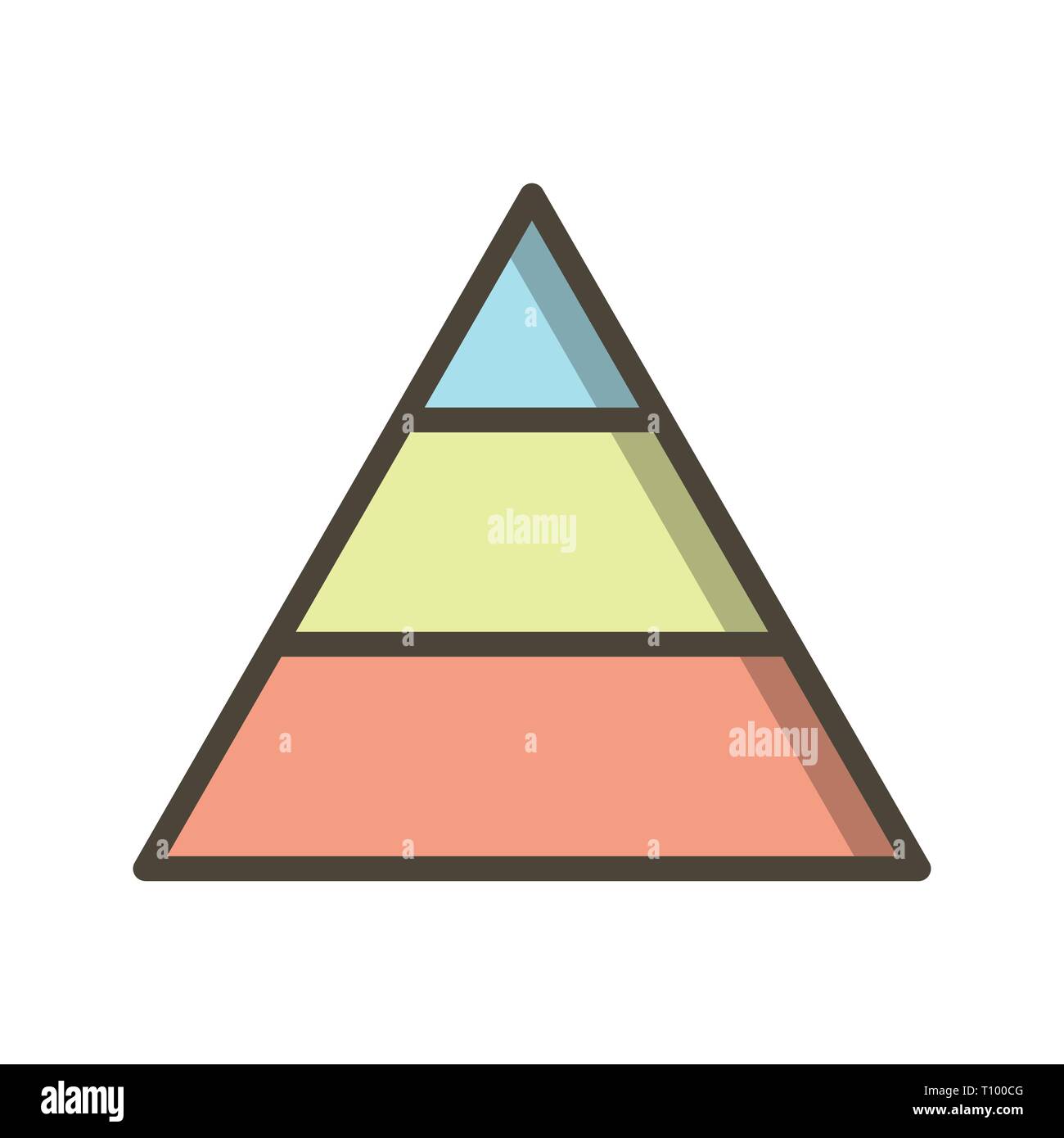 Pyramid illustration 4 levels hi-res stock photography and images - Alamy