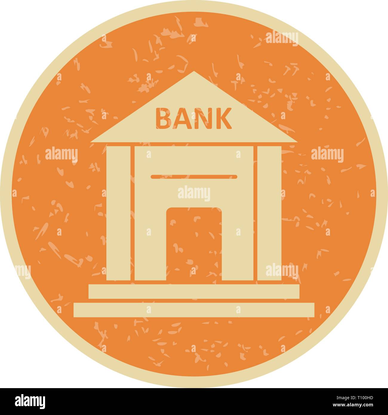 Illustration Bank Icon Stock Photo - Alamy