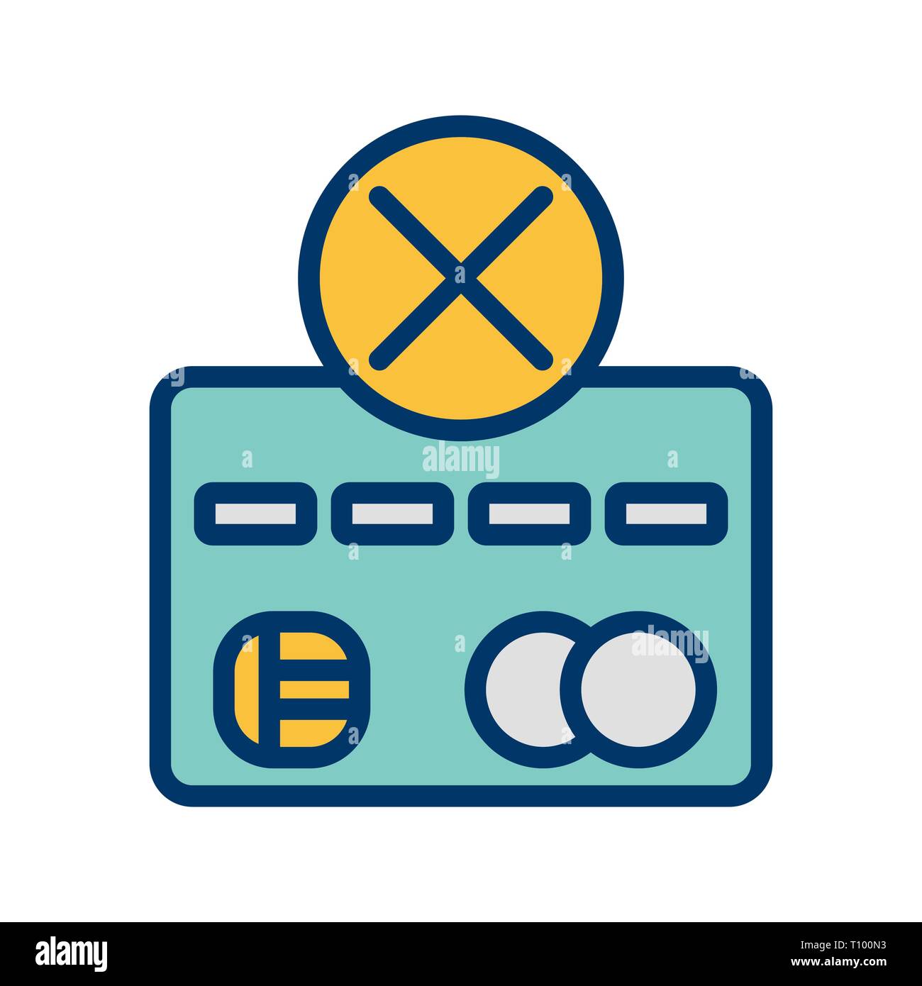 Illustration Payment Failure Icon Stock Photo - Alamy