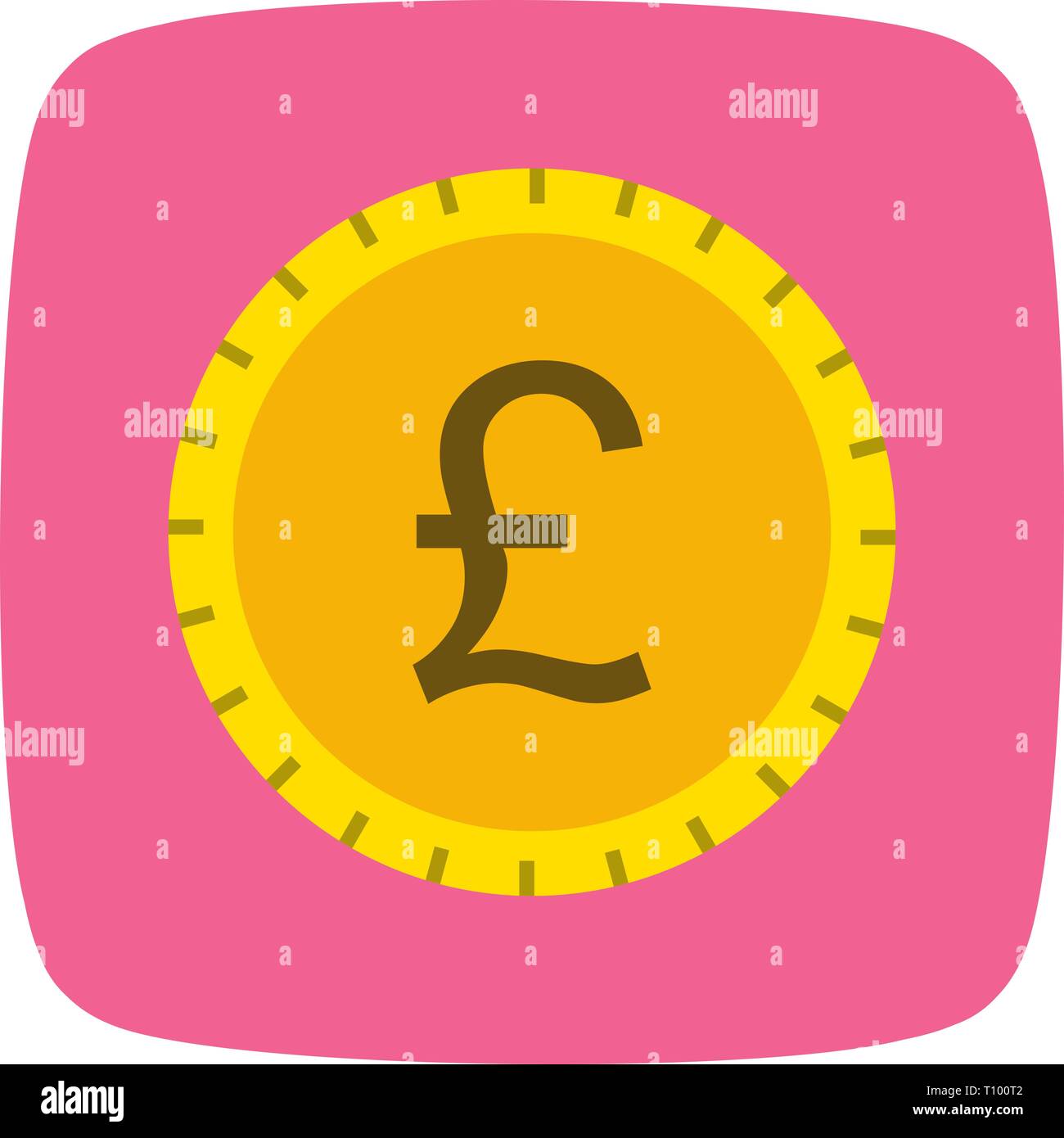 Illustration Pound Icon Stock Photo - Alamy