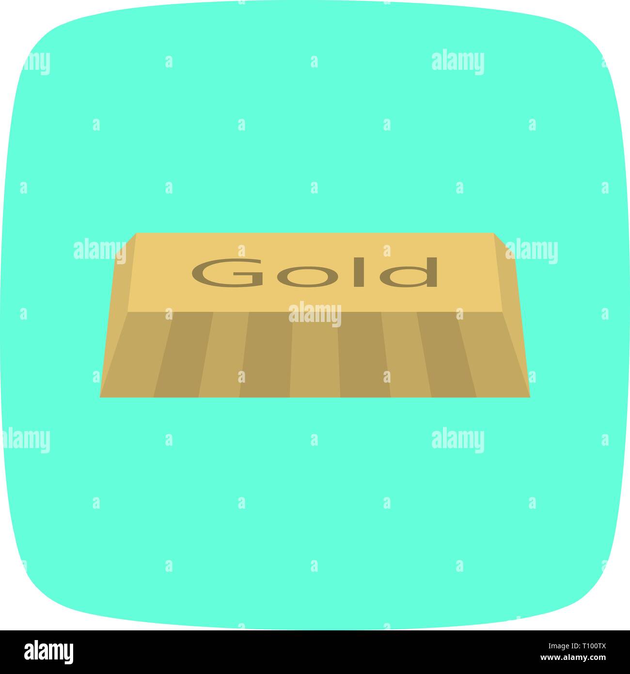 Illustration Gold Icon Stock Photo - Alamy