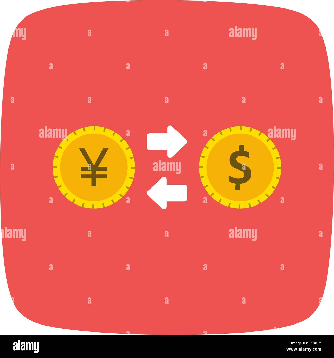 Illustration Exchange rate Icon Stock Photo - Alamy