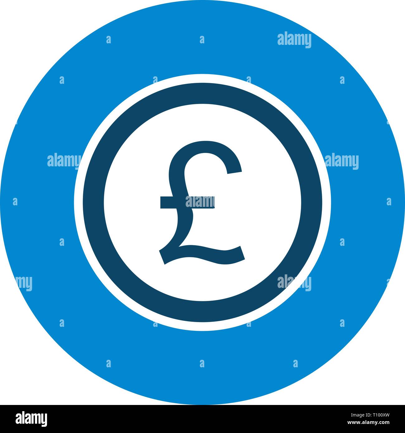 Illustration Pound Icon Stock Photo - Alamy