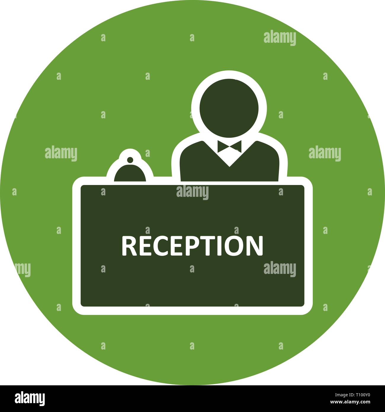 Illustration Reception Icon Stock Photo - Alamy