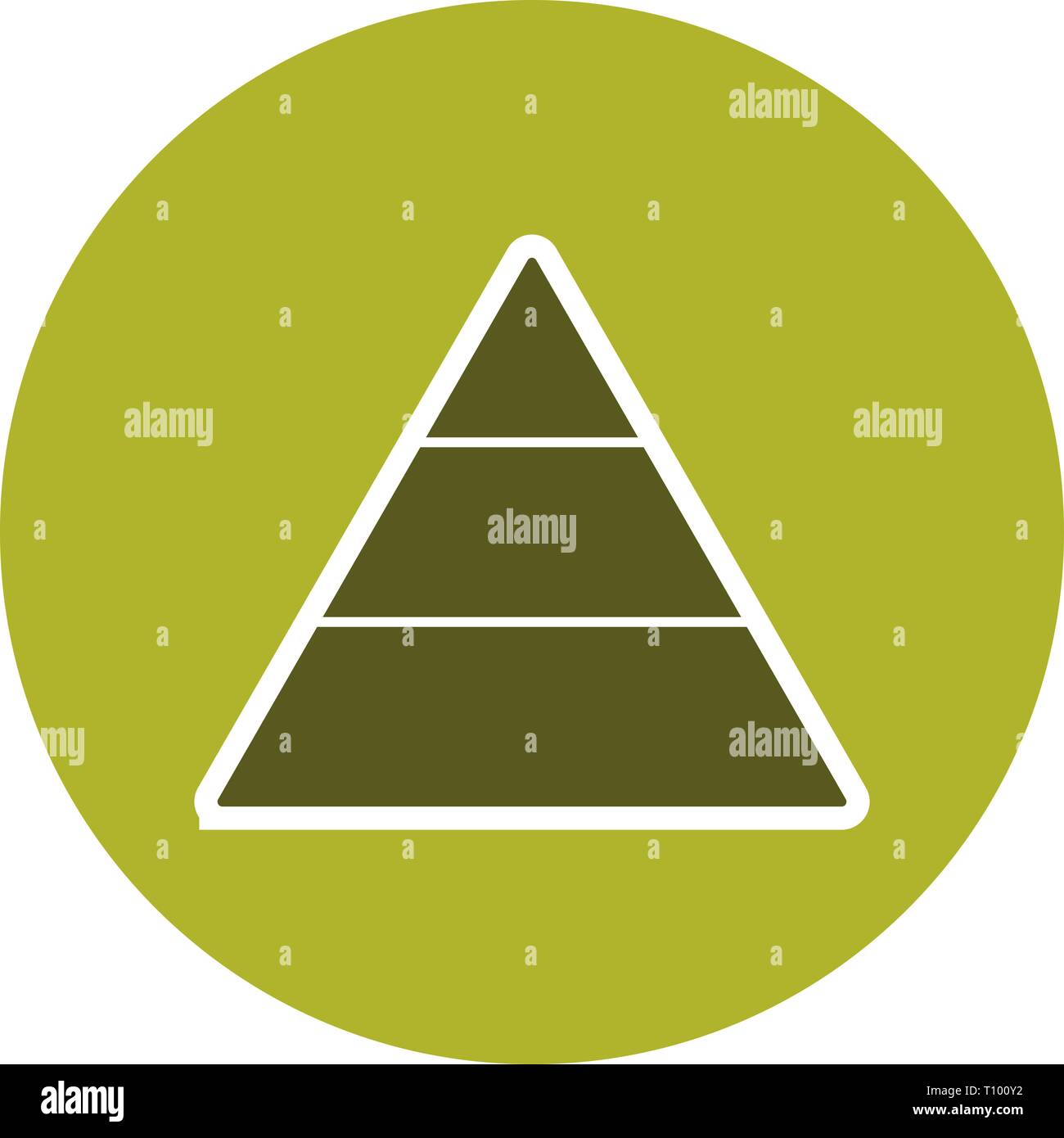 Illustration Pyramid Icon Stock Photo - Alamy