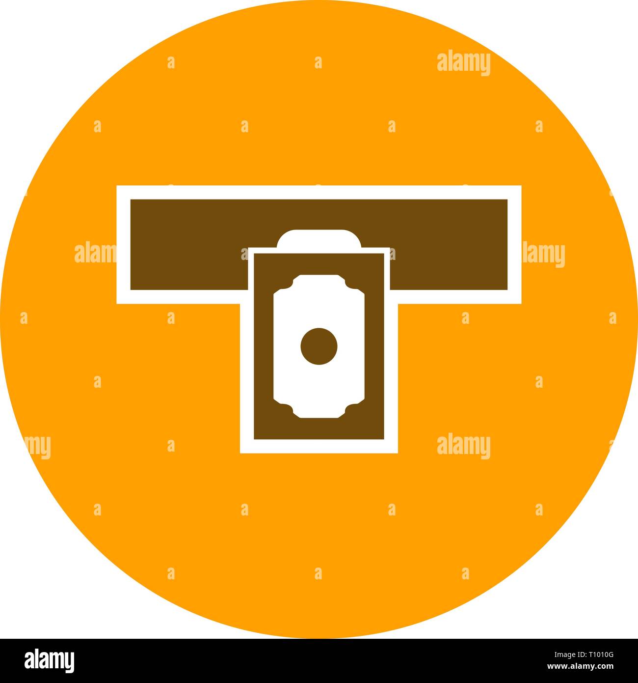 Illustration Cash withdrawal Icon Stock Photo - Alamy