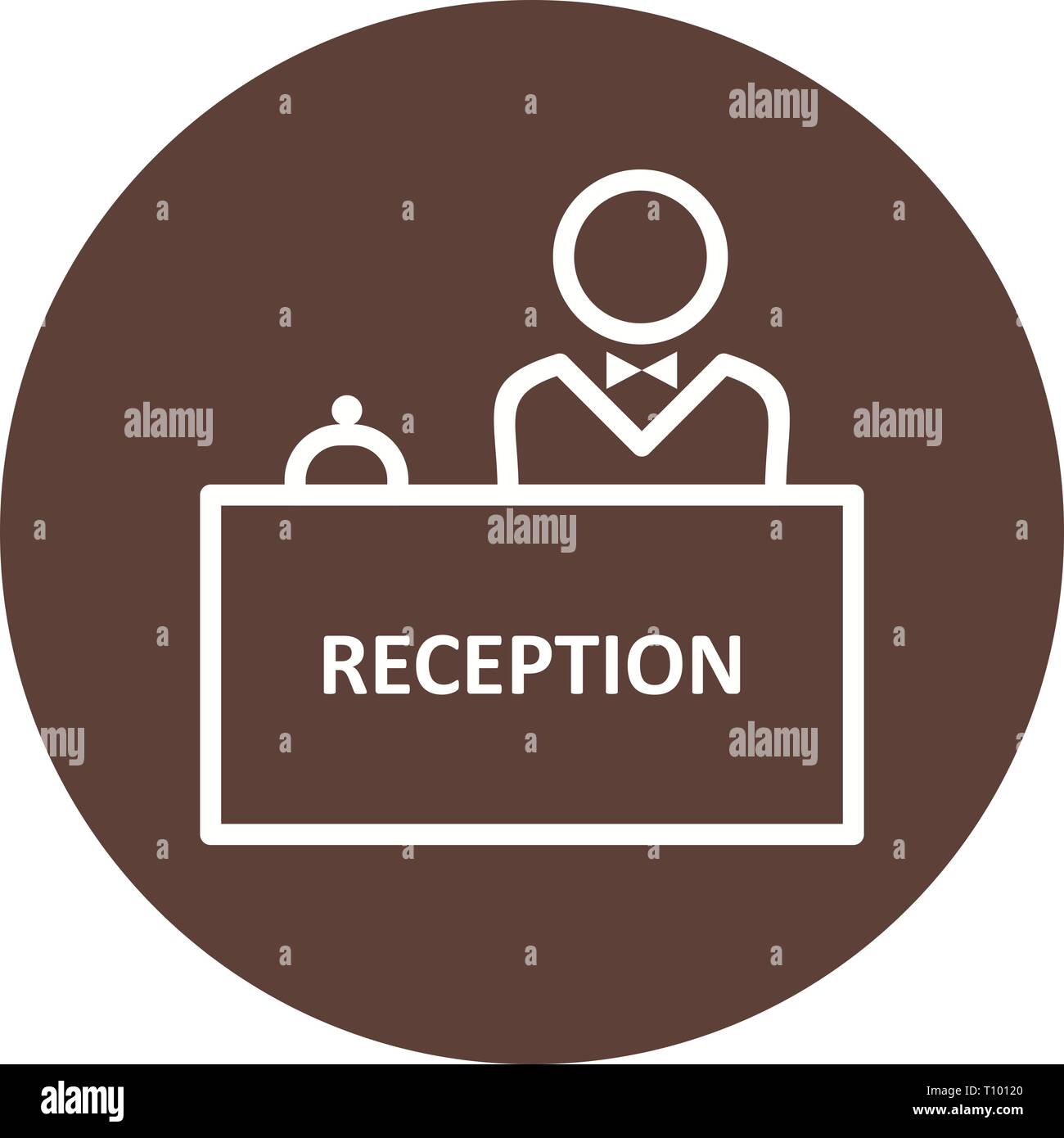 Illustration Reception Icon Stock Photo - Alamy
