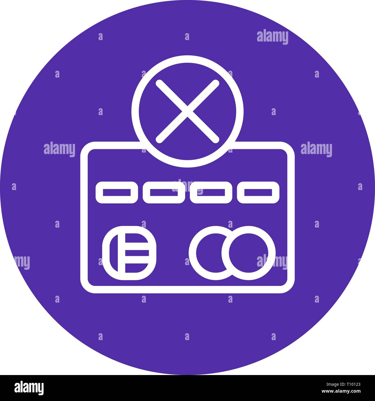 Illustration Payment Failure Icon Stock Photo - Alamy