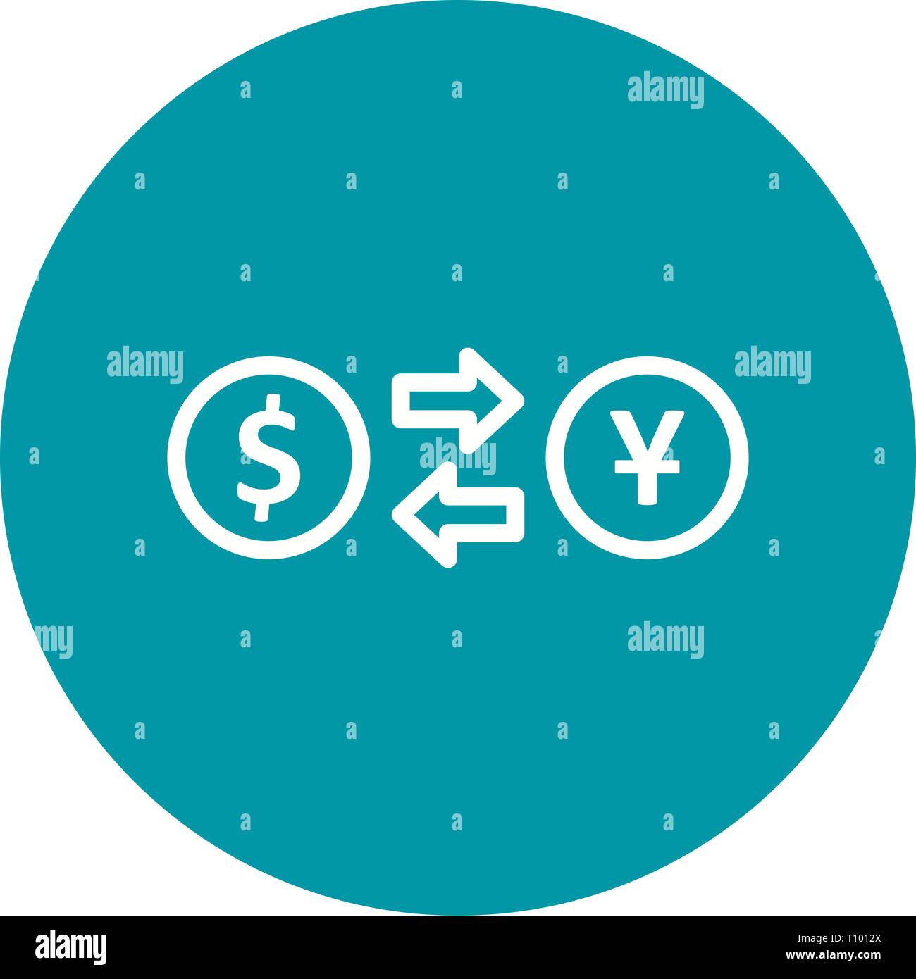 Illustration Exchange rate Icon Stock Photo - Alamy