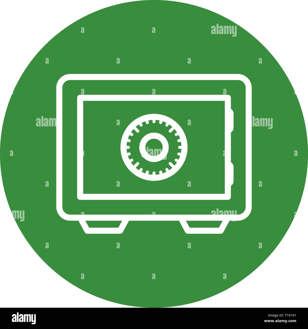 Illustration Safe Icon Stock Photo - Alamy