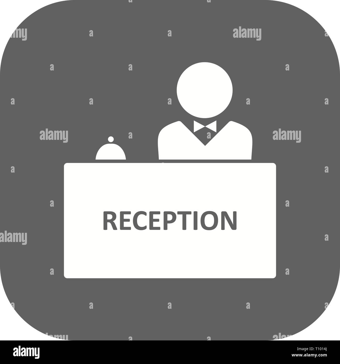 Illustration Reception Icon Stock Photo - Alamy