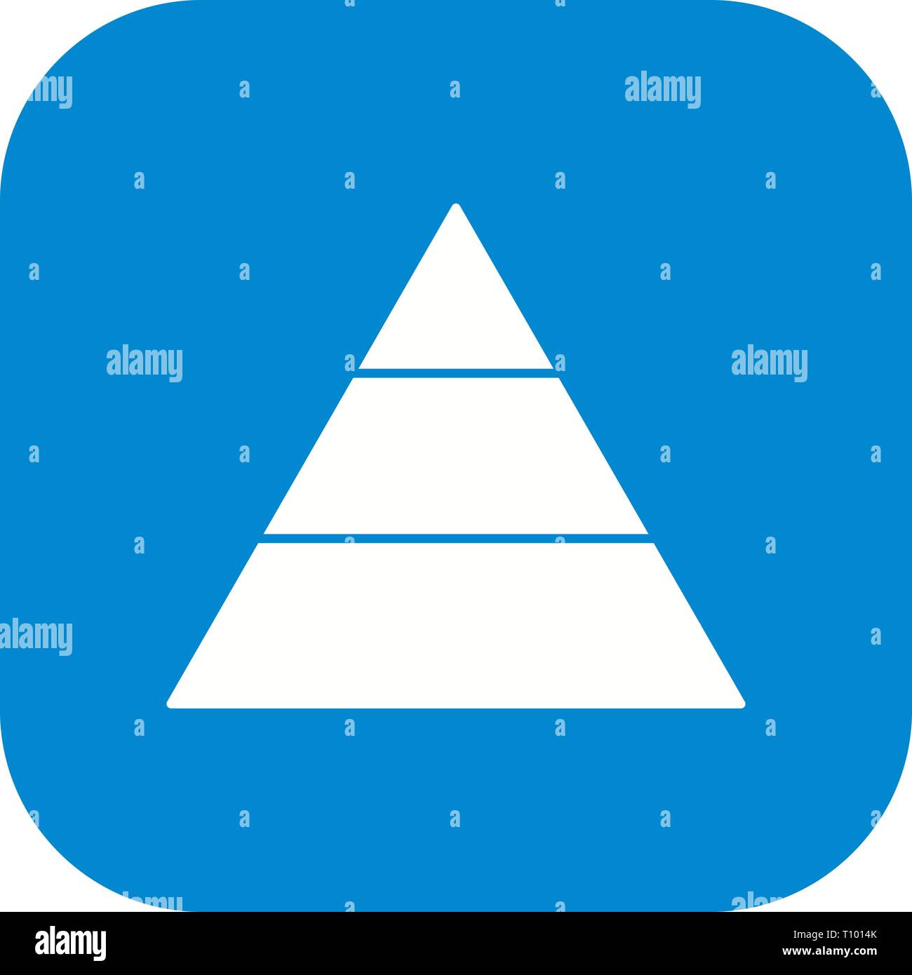 Illustration Pyramid Icon Stock Photo - Alamy
