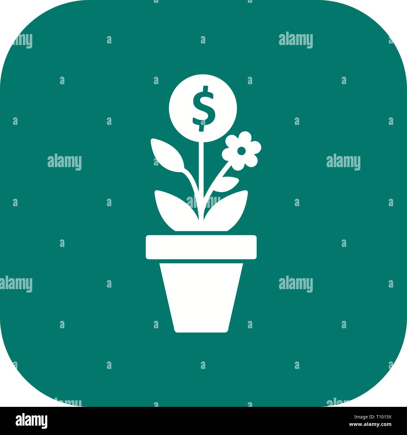 Illustration Business tree Icon Stock Photo - Alamy