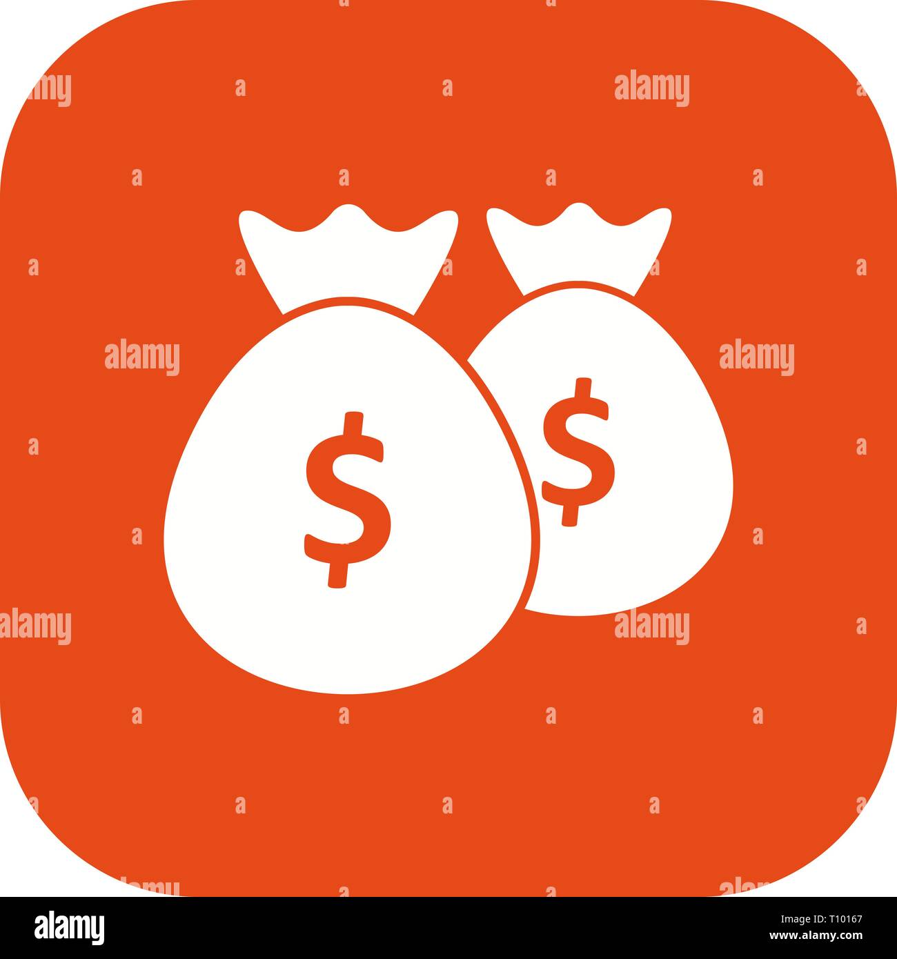 Illustration Money bags Icon Stock Photo - Alamy