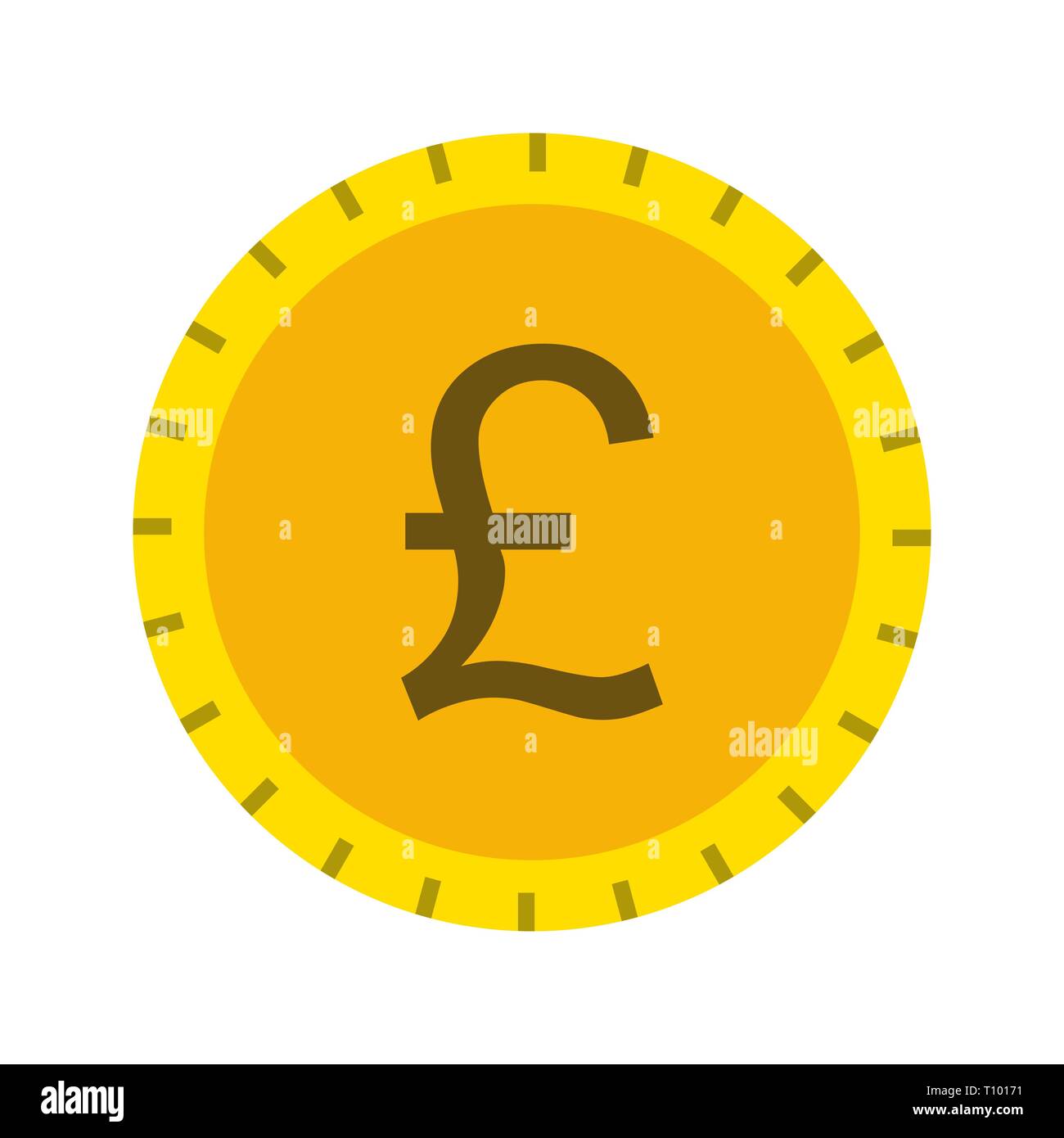 Illustration Pound Icon Stock Photo - Alamy