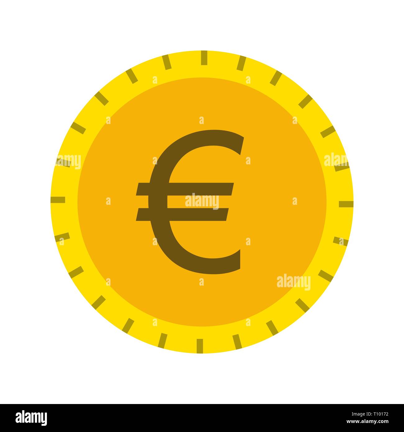 Illustration Euro Icon Stock Photo - Alamy