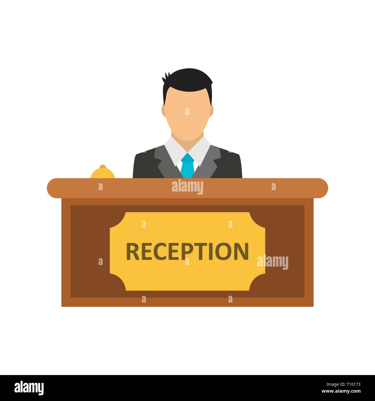 Illustration Reception Icon Stock Photo - Alamy