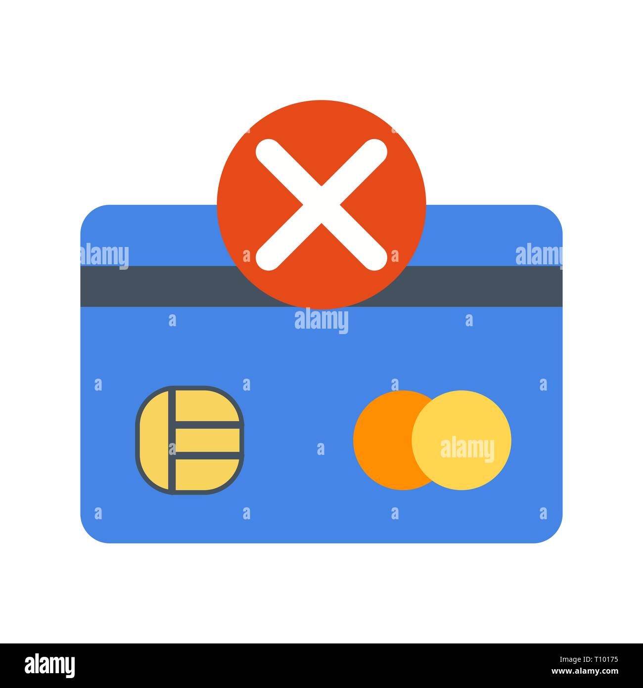 Illustration Payment Failure Icon Stock Photo - Alamy