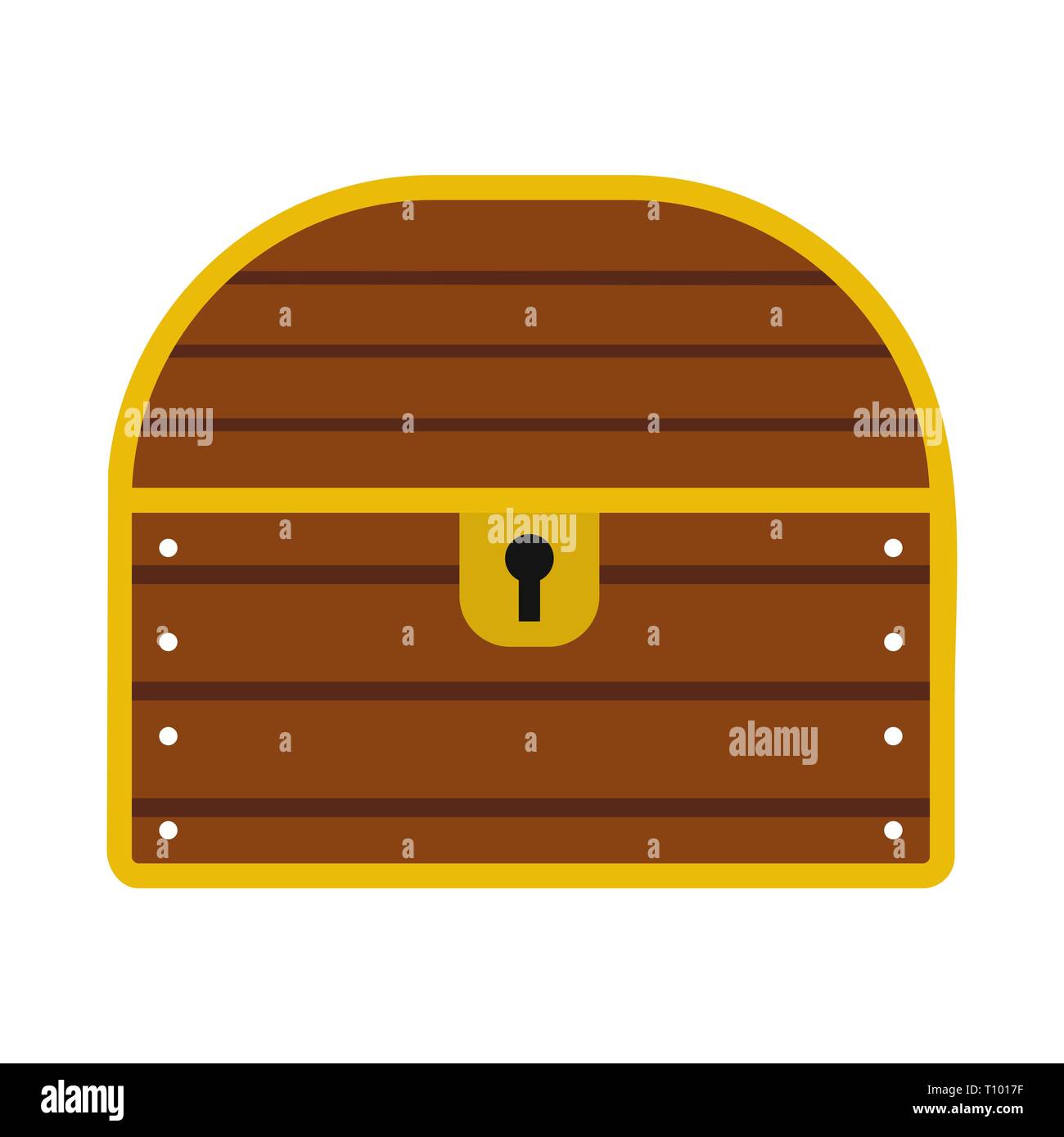 Illustration Coin Chest Icon Stock Photo - Alamy
