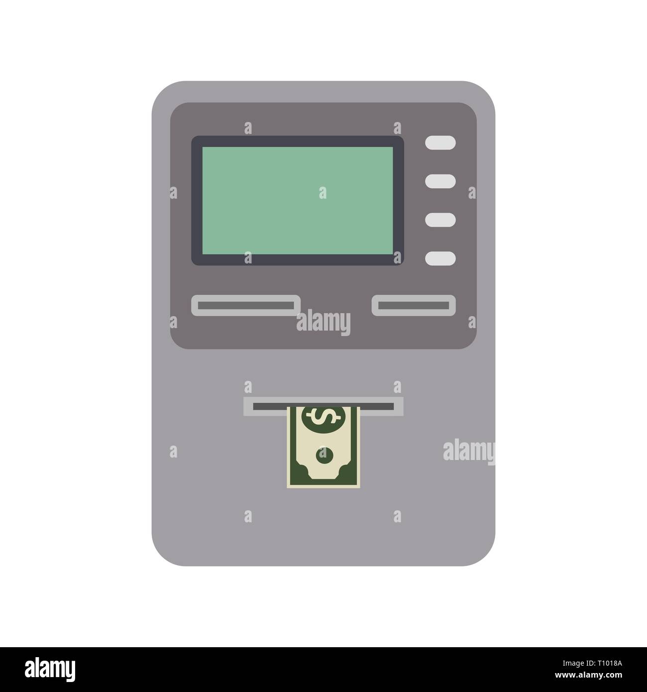 Illustration Cash withdrawal Icon Stock Photo - Alamy