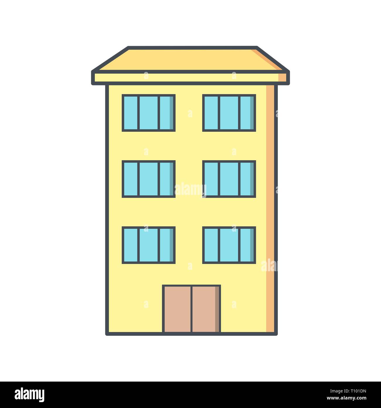 Illustration Flat Icon Stock Photo - Alamy