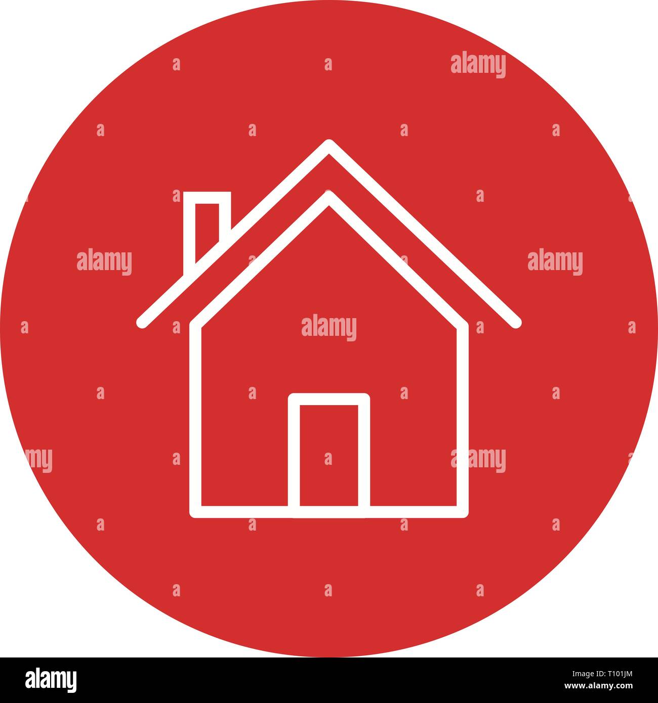 Illustration House Icon Stock Photo - Alamy