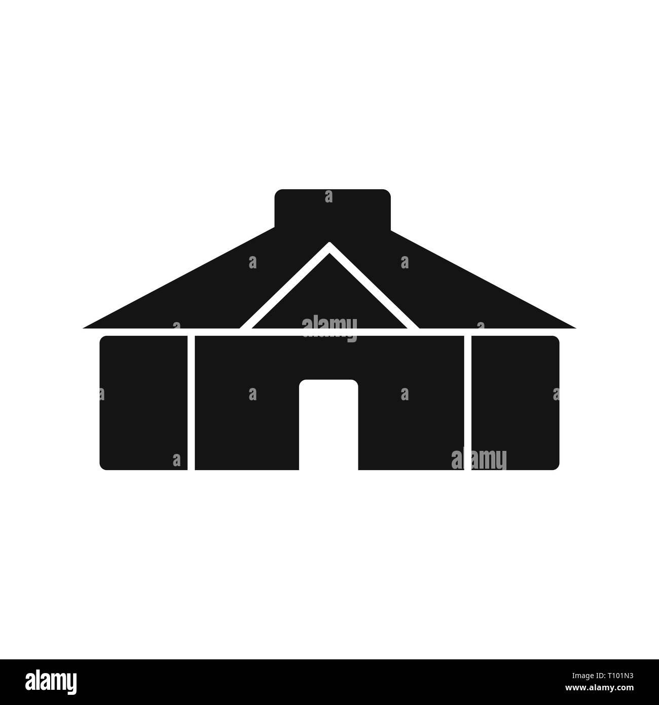 Yurt illustration Black and White Stock Photos & Images - Alamy