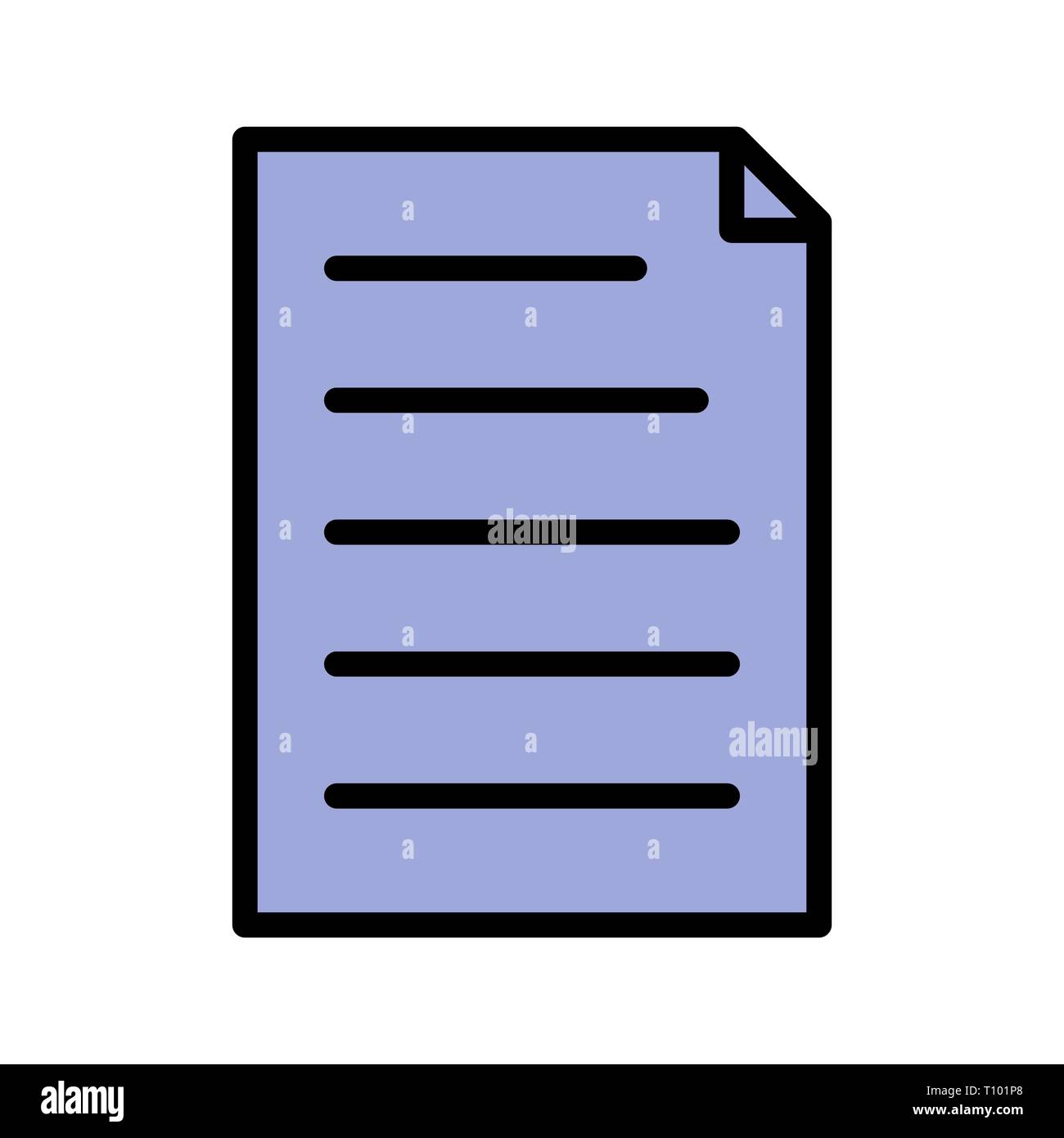 Vector Document Icon Stock Photo - Alamy