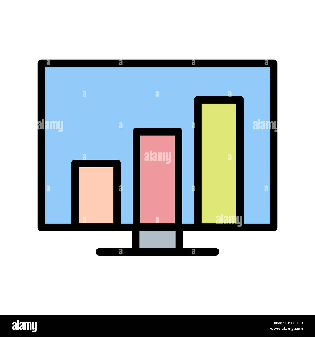 Vector Stats Icon Stock Photo - Alamy