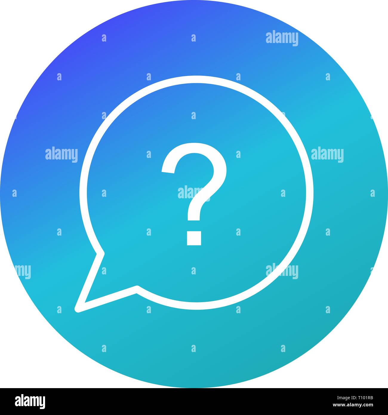 Vector Question Icon Stock Photo - Alamy