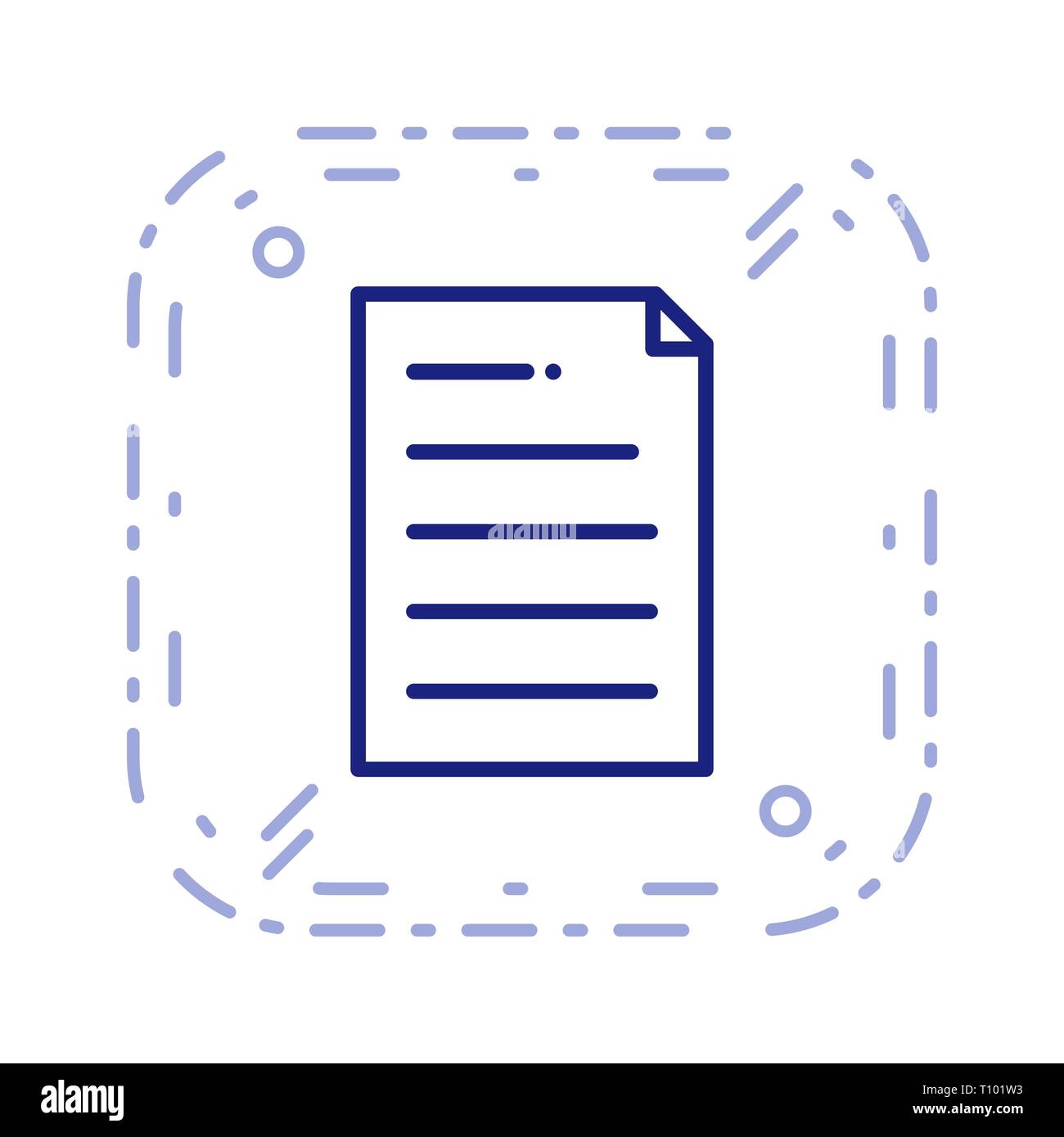 Vector Document Icon Stock Photo - Alamy