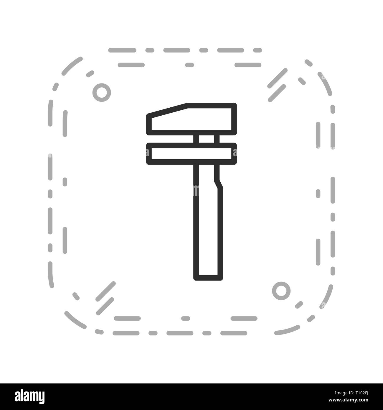 Illustration Break Down Service Road Sign Icon Stock Photo - Alamy